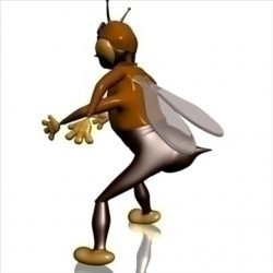 Captain Fly 3D Model - FlatPyramid