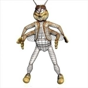 Captain Fly 3D Model - FlatPyramid