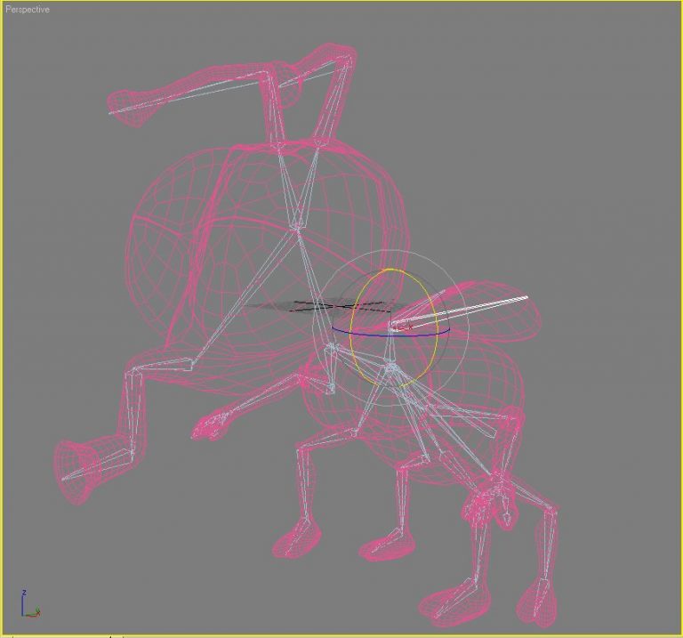 Cartoon Fly Rigged 3D Model - FlatPyramid