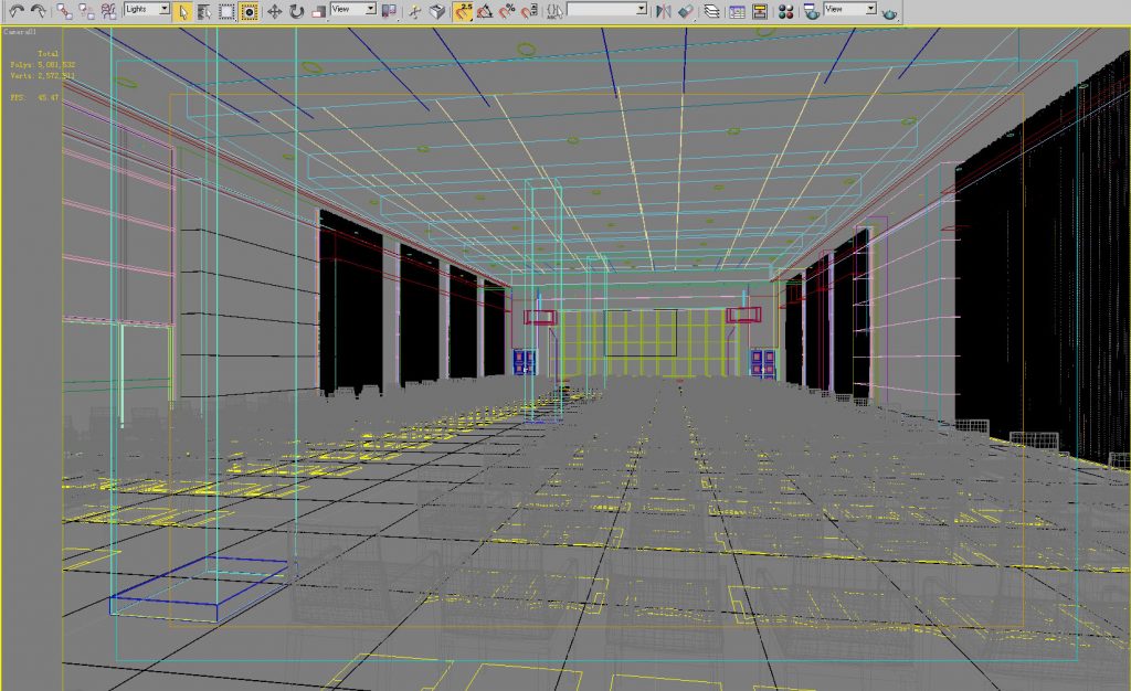 Auditorium room 002 3D Model - FlatPyramid