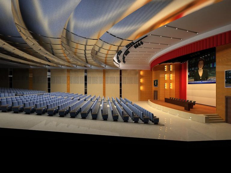 Auditorium room 004 3D Model - FlatPyramid