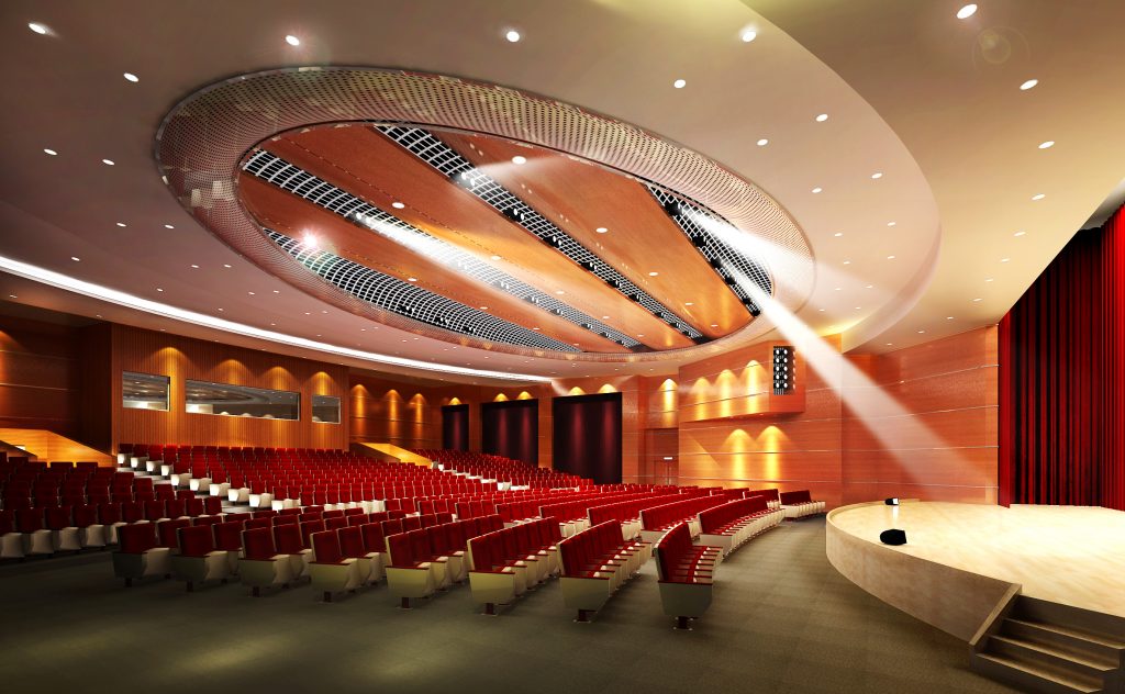 Auditorium Room007 3D Model - FlatPyramid