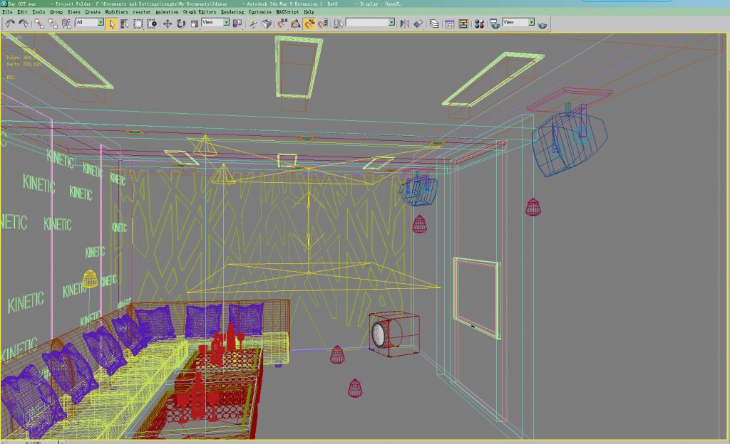 Bar 007-2 two 3D Model - FlatPyramid