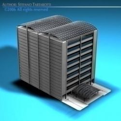 Car parking building 3D Model - FlatPyramid
