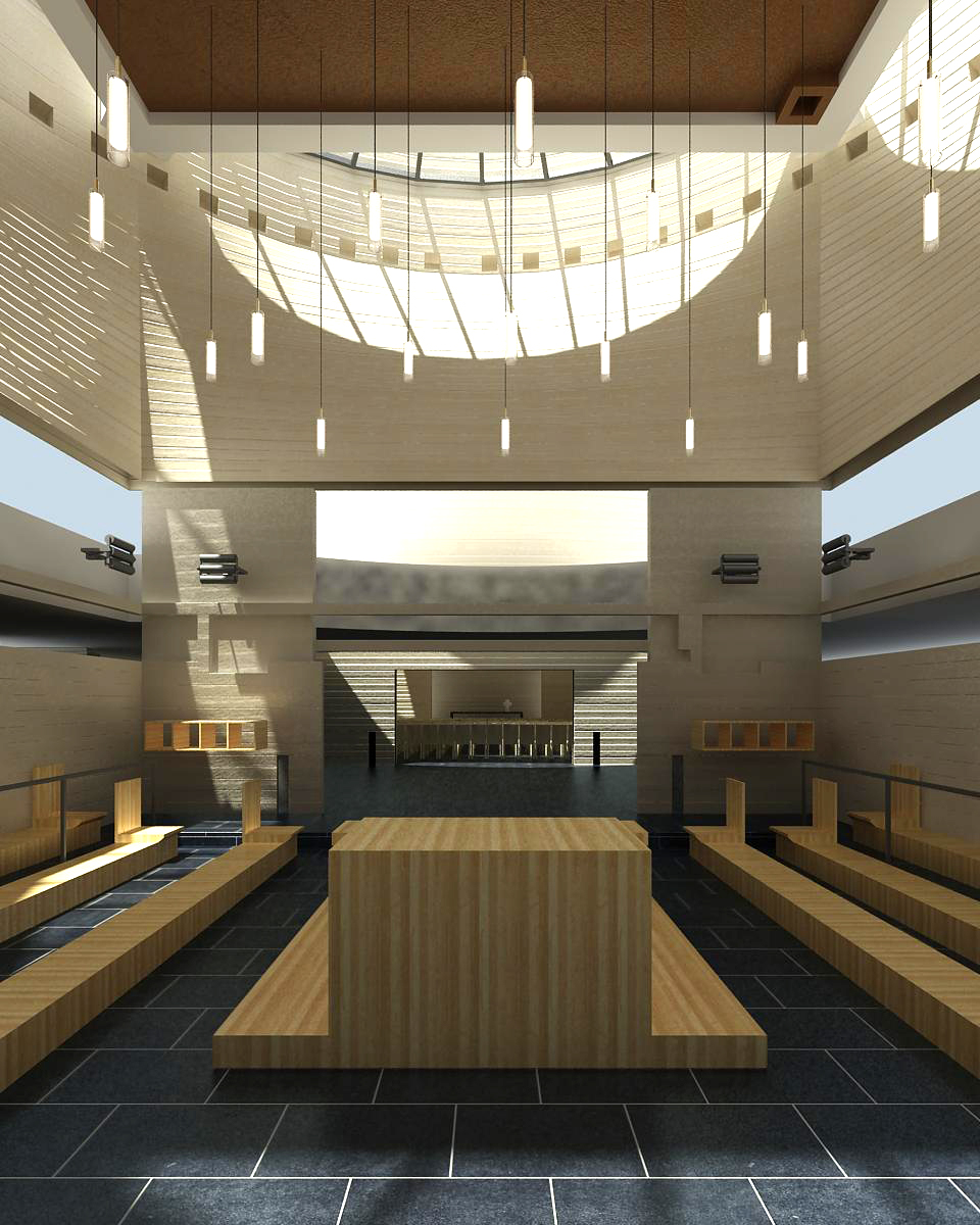 Church 002 3D Model - FlatPyramid