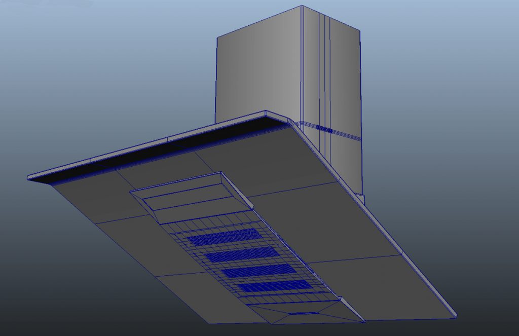 cooker hood 3D Model - FlatPyramid