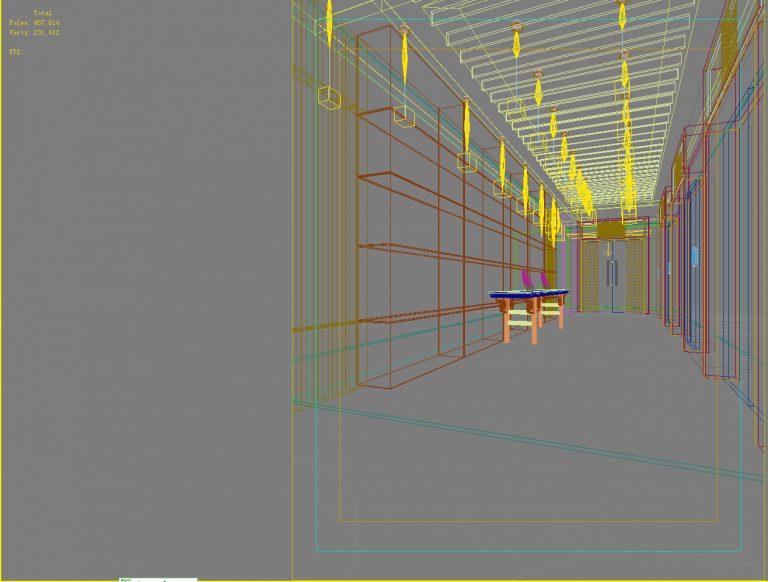 Corridor 032 3D Model - FlatPyramid
