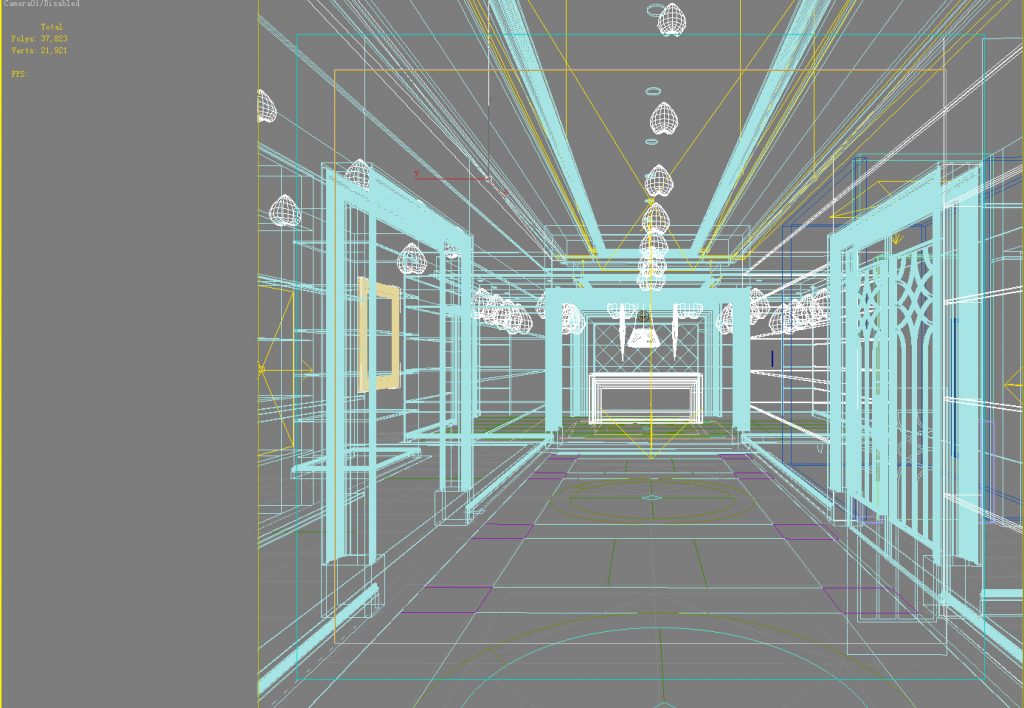 Corridor 037 3D Model - FlatPyramid