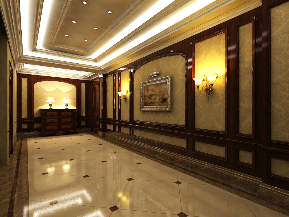 Corridor 042 3D Model - FlatPyramid