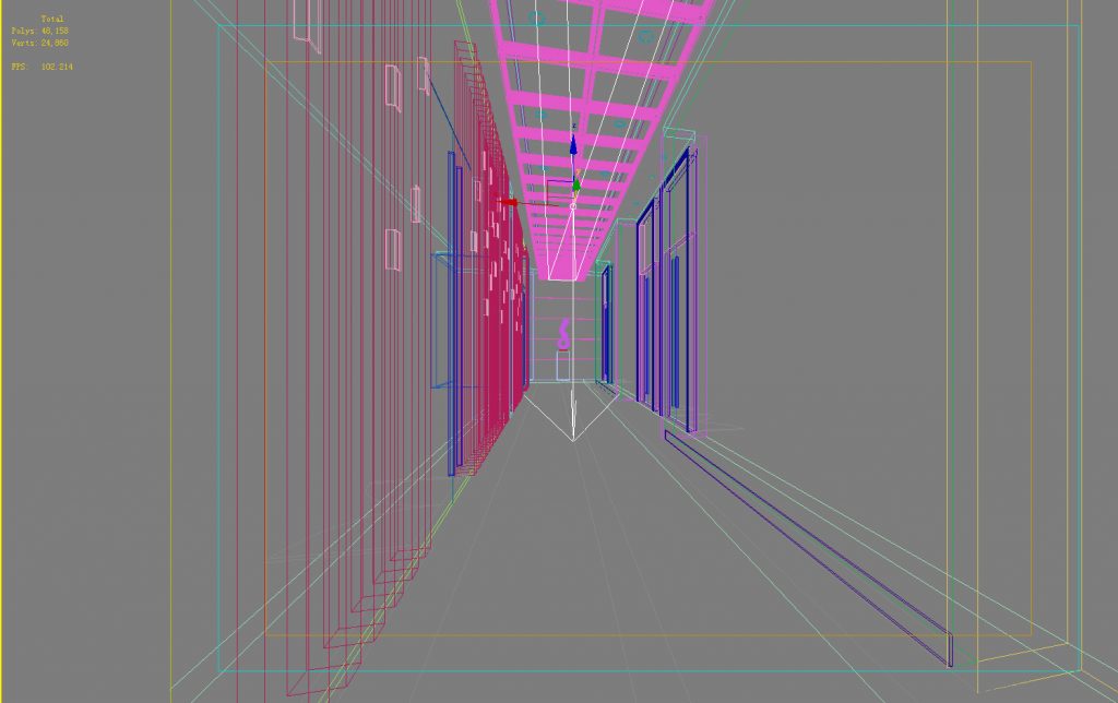 Corridor Space 081 3D Model - FlatPyramid