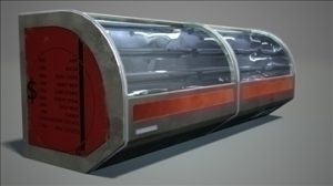 Deli Fridge display case 3D Model - FlatPyramid