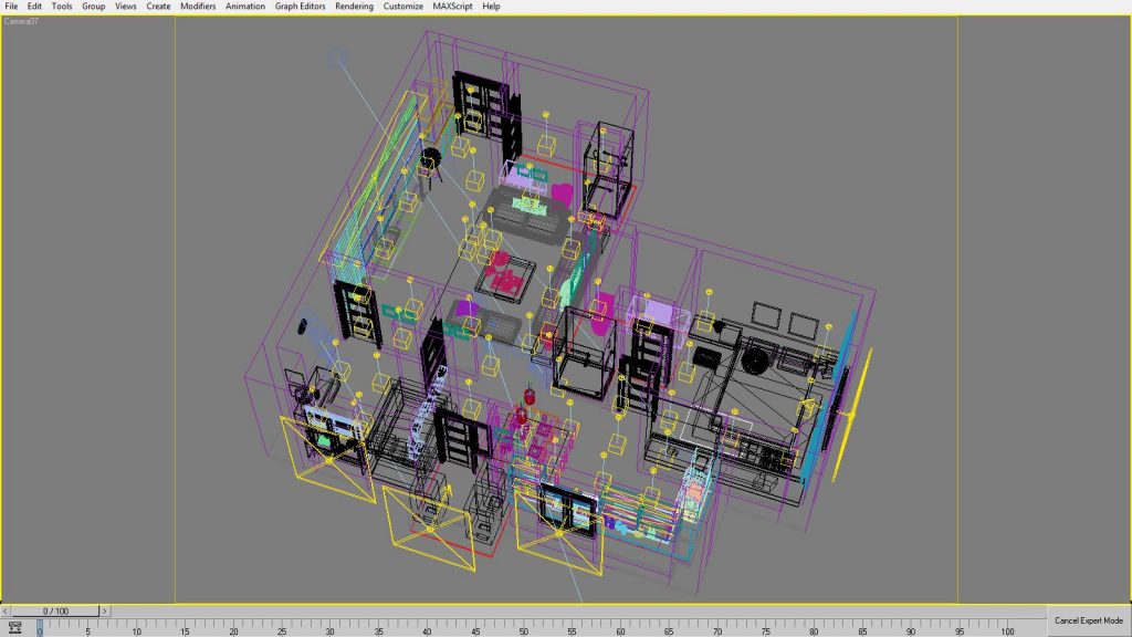 Detailed House Cutaway 3D Model 3D Model - FlatPyramid