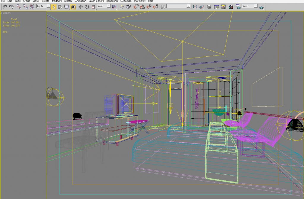 Guest room 021 two 3D Model - FlatPyramid