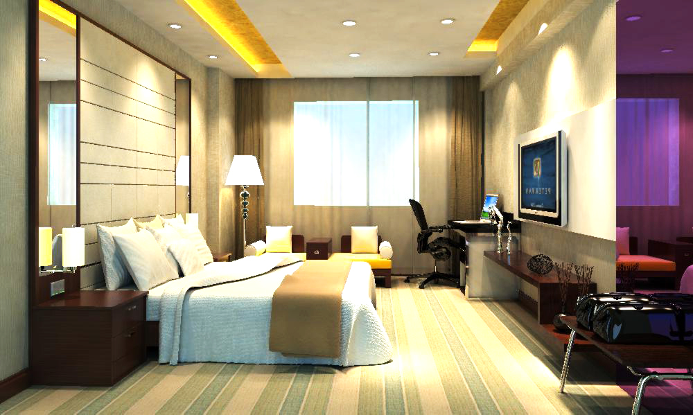 Guest Room 034 3D Model - FlatPyramid