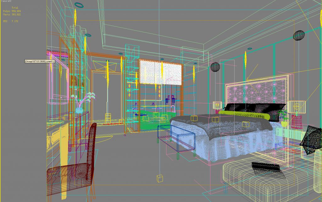 Guest room 039 Two 3D Model - FlatPyramid