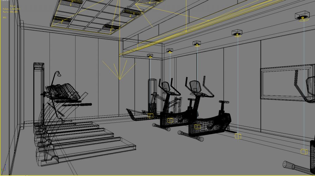 Gymnasium 023 3D Model - FlatPyramid