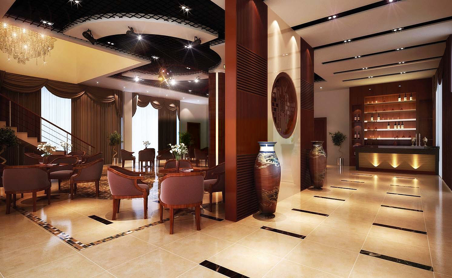 Lobby 002 3D Model - FlatPyramid