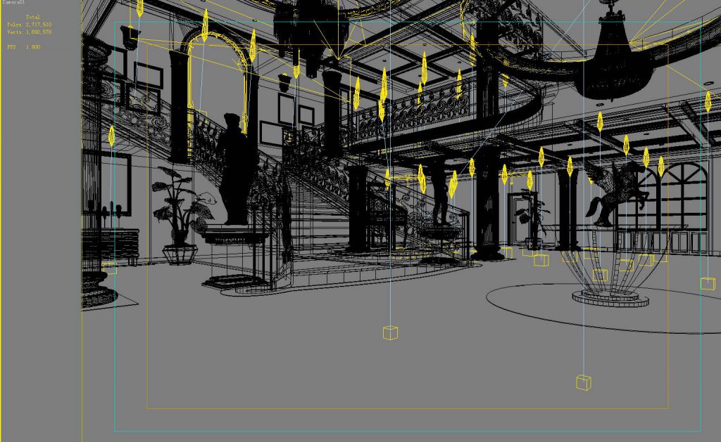 Lobby 003 3D Model - FlatPyramid