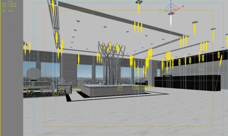 Lobby 005 3D Model - FlatPyramid