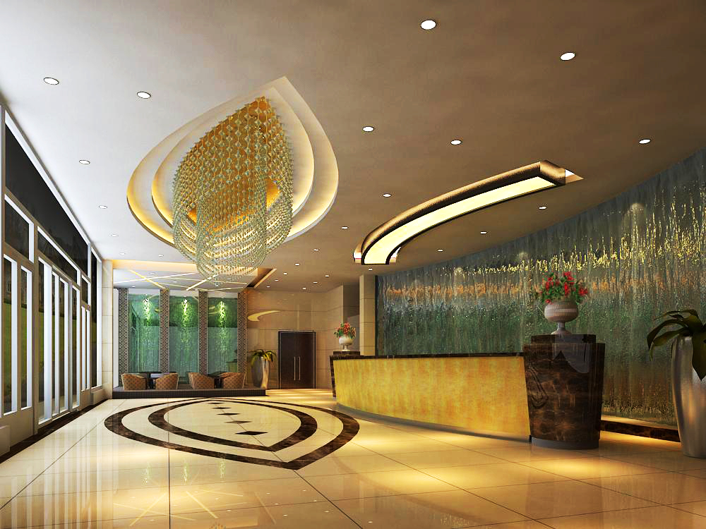 Lobby 027 three 3D Model - FlatPyramid