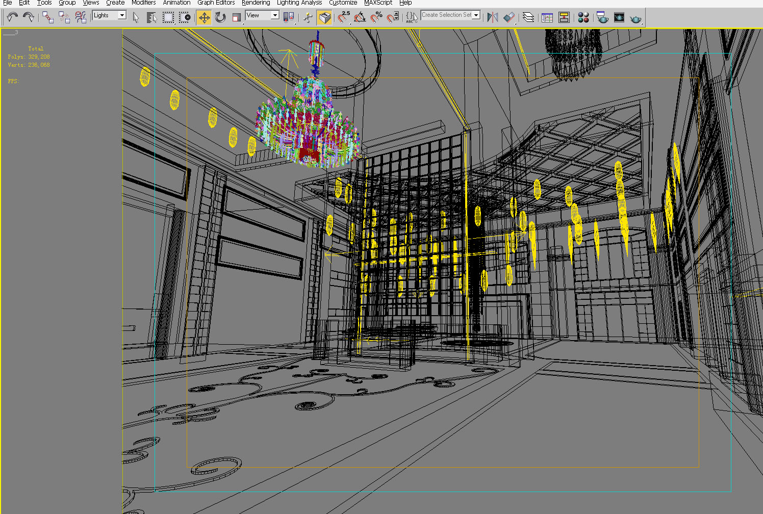 Lobby 047 three 3D Model - FlatPyramid