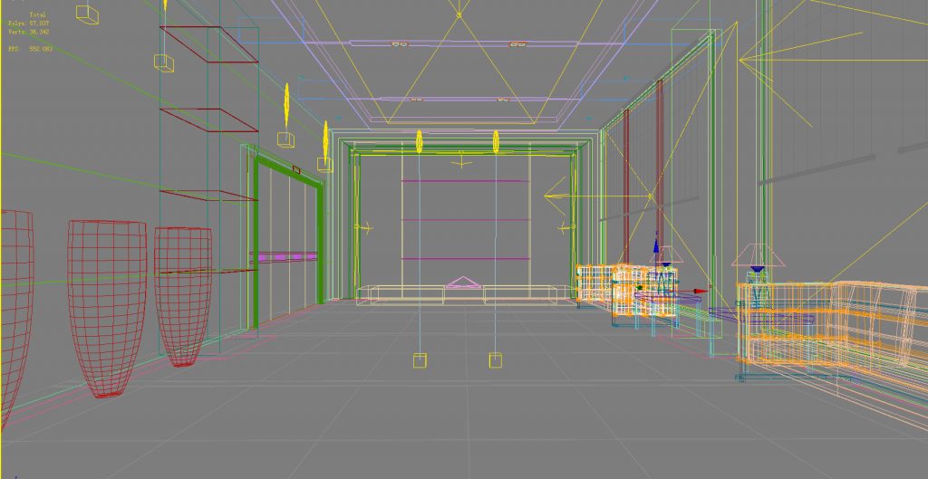 Lobby 204 two 3D Model - FlatPyramid