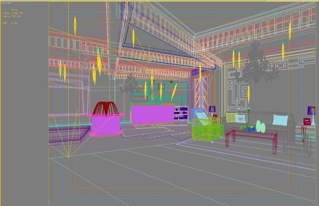 Lobby 2083 three 3D Model - FlatPyramid