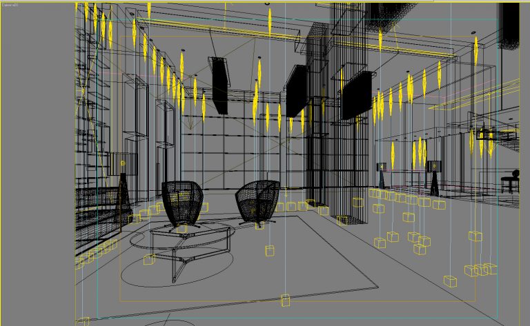 Lobby 220 two 3D Model - FlatPyramid