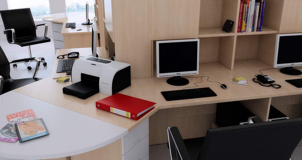 Office 130 3D Model - FlatPyramid