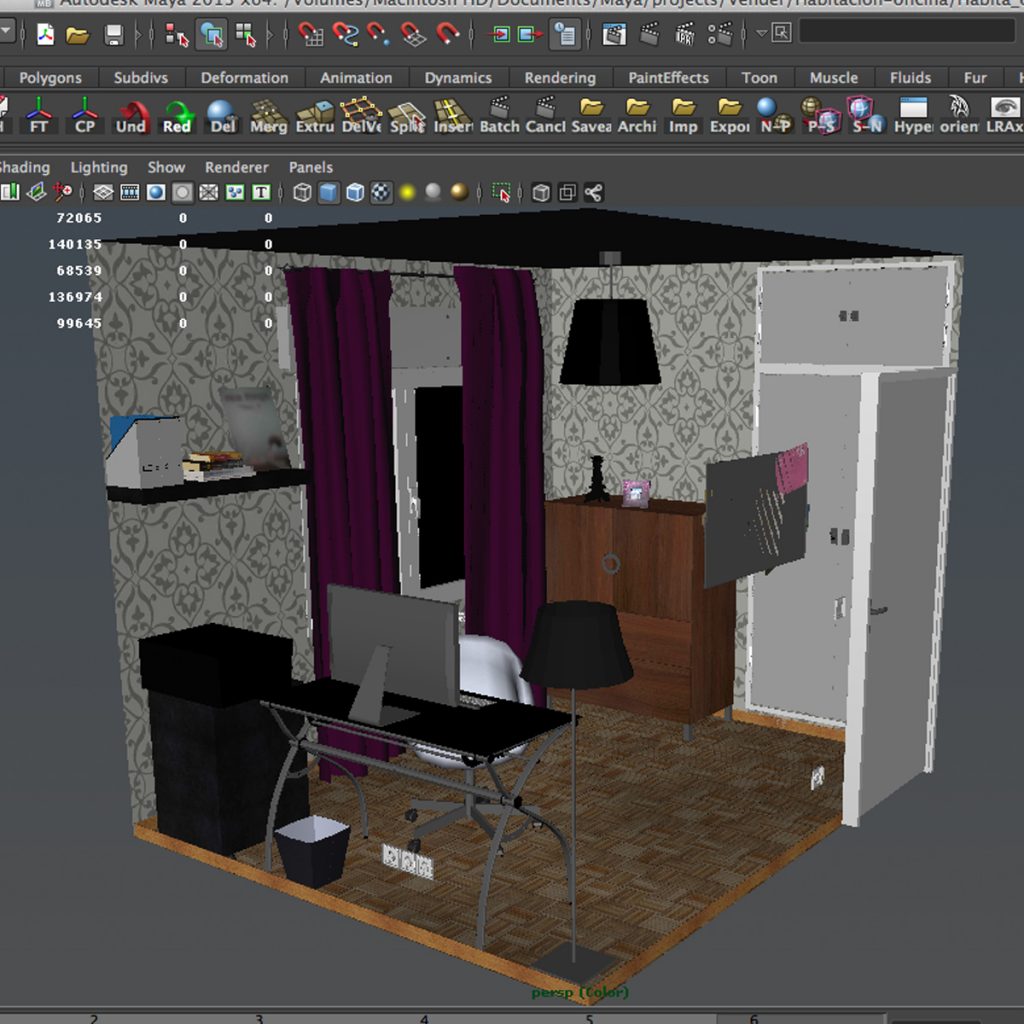 Office Room 3D Model - FlatPyramid