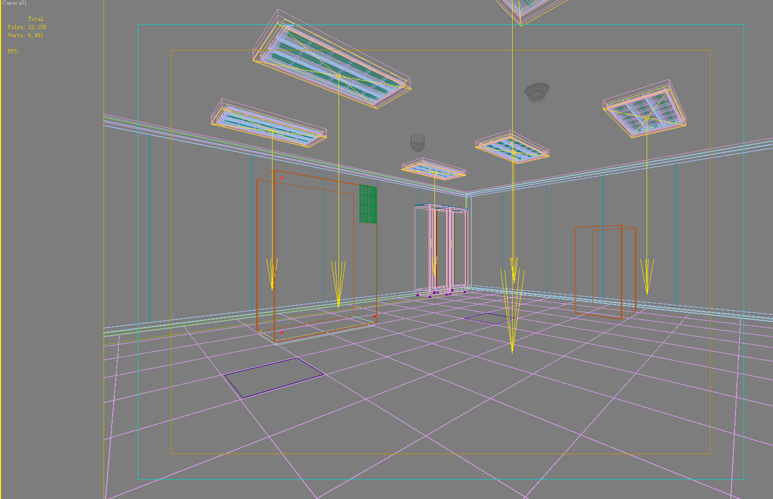 Operating room & Control room 008 3D Model - FlatPyramid