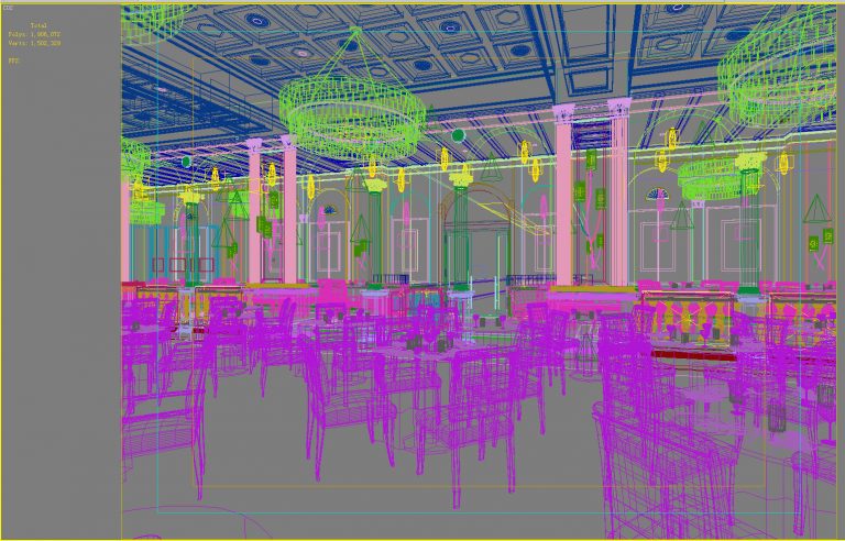 Restaurant 066 3D Model - FlatPyramid