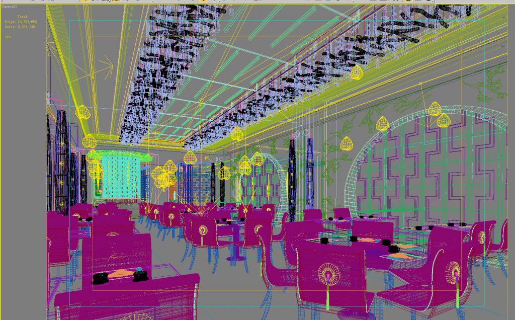 Restaurant 066 two 3D Model - FlatPyramid