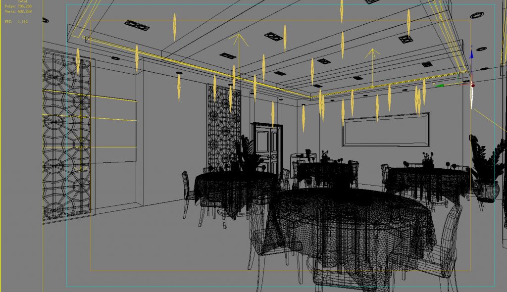 Restaurant 081 3D Model - FlatPyramid