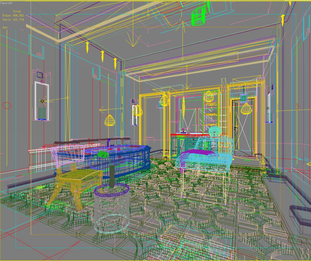 Spa Room 015 3D Model - FlatPyramid