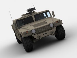 Military Hummer 3D Model - FlatPyramid
