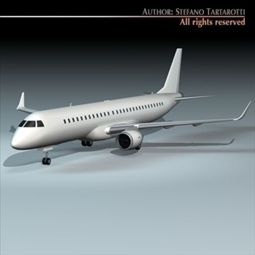 Embraer 195 3D Model - FlatPyramid