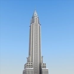 Chrysler Building NYC 3D Model - FlatPyramid