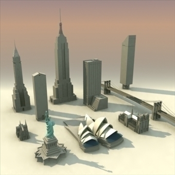 Landmarks Volume 01 3DModel Collection 3D Model – Buy Landmarks Volume ...