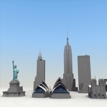 Landmarks Volume 01 3DModel Collection 3D Model – Buy Landmarks Volume ...