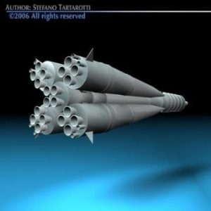 Sputnik rocket R-7 Semyorka 3D Model - FlatPyramid
