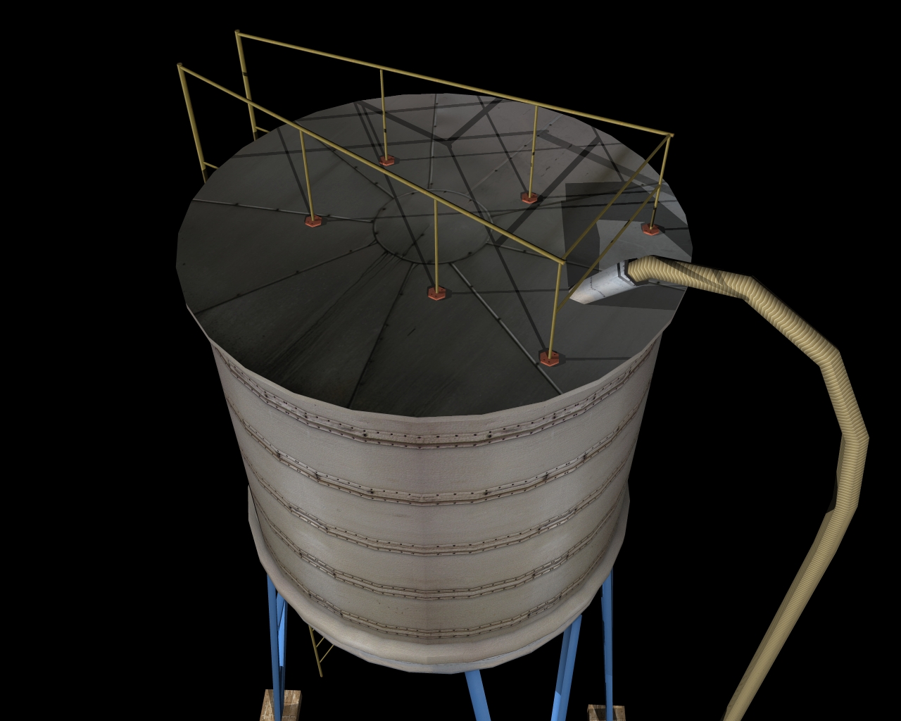 Silo 3D Model - FlatPyramid
