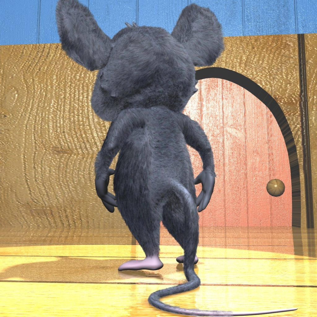 Cartoon Mouse Rigged 3D Model - FlatPyramid