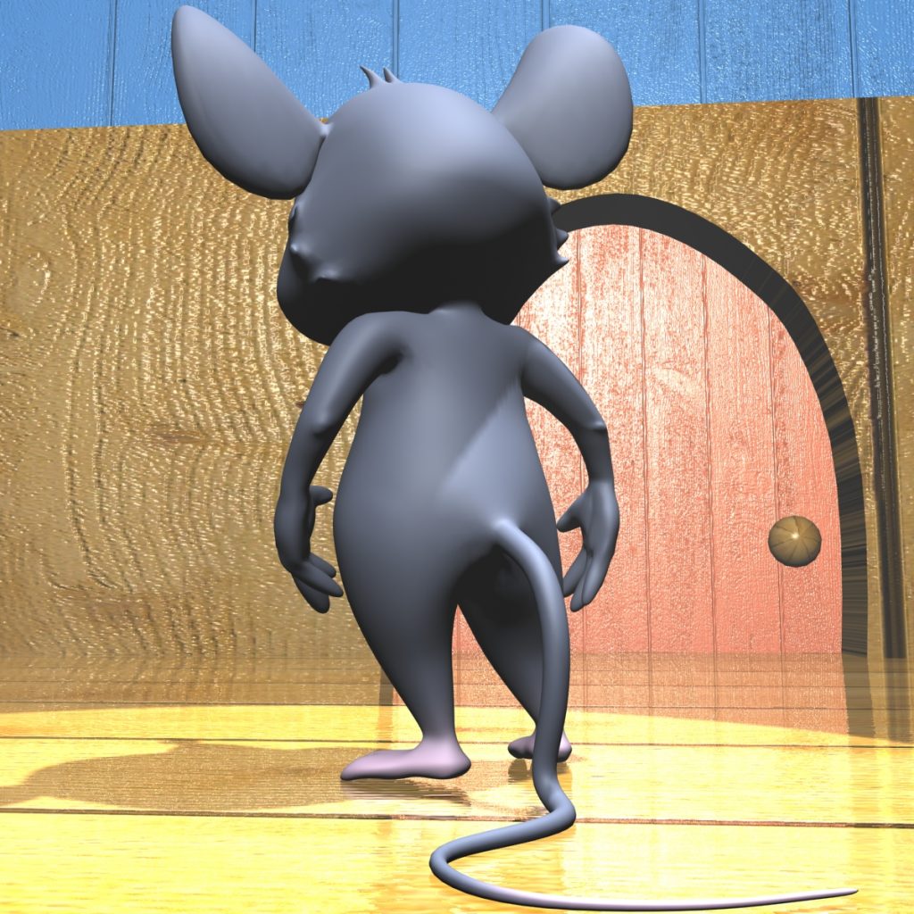 Cartoon Mouse Rigged 3D Model - FlatPyramid