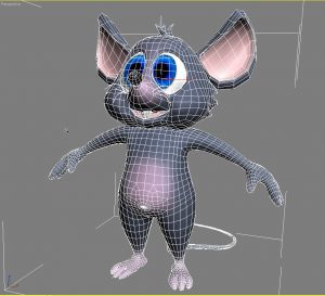 Cartoon Mouse Rigged 3D Model - FlatPyramid