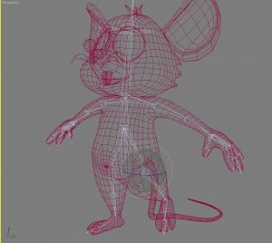 Cartoon Mouse Rigged 3D Model - FlatPyramid