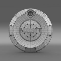 Ford Mustang Bullit logo 3D Model - FlatPyramid