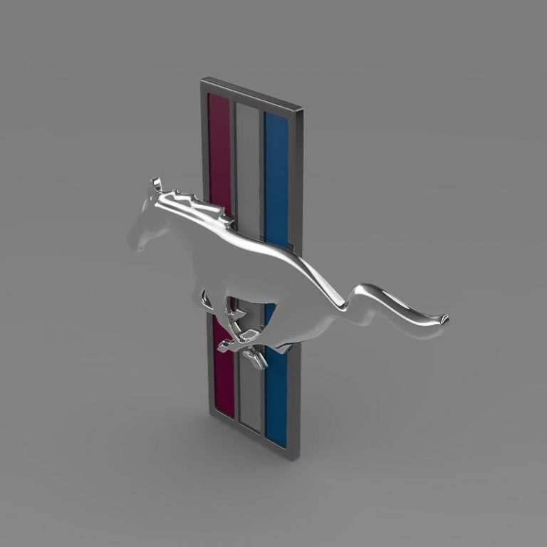 Mustang Boss 2008 Logo 3D Model - FlatPyramid