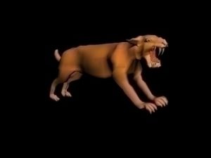 sabercat 3D Model - FlatPyramid
