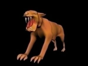 sabercat 3D Model - FlatPyramid